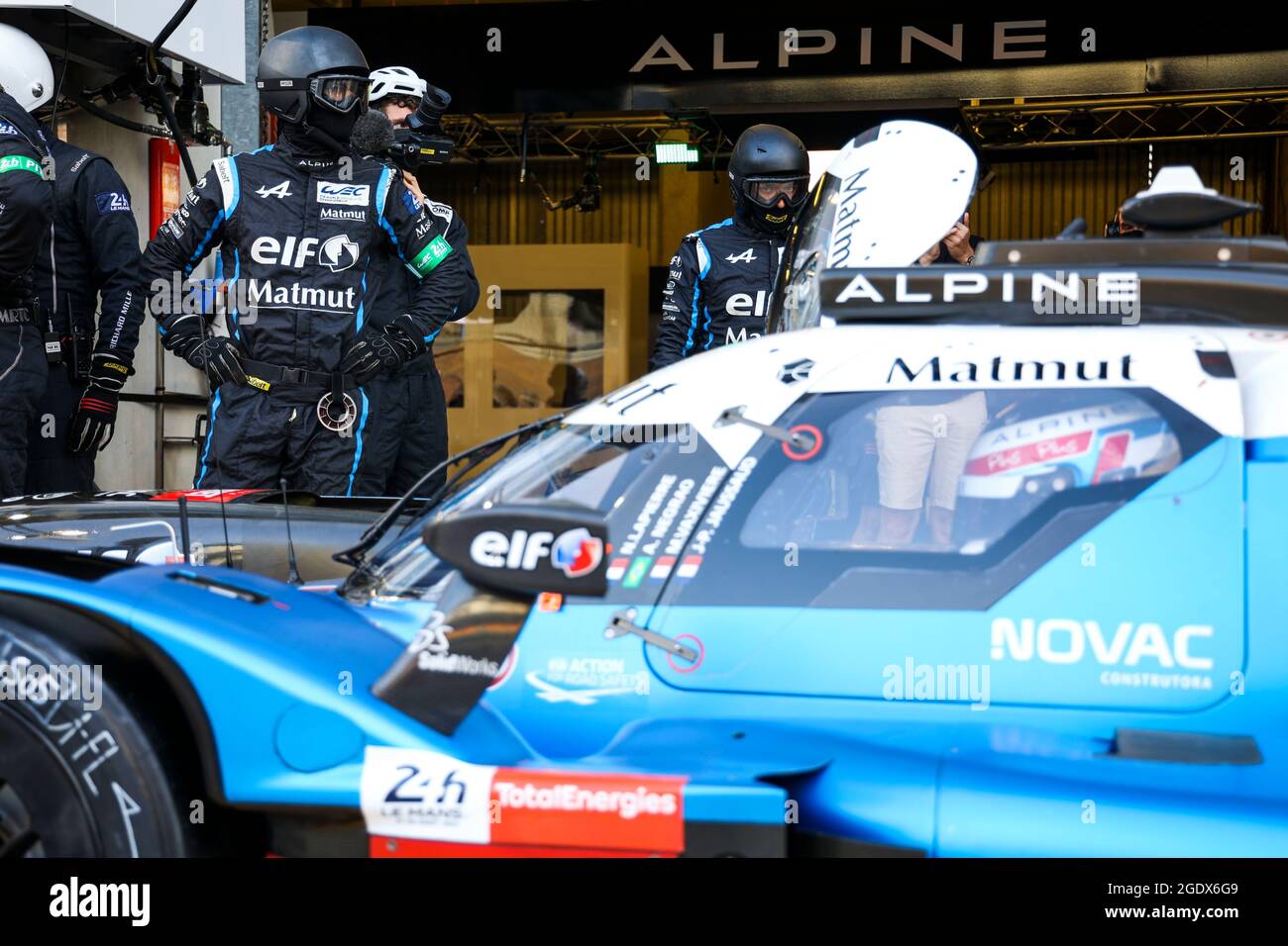 Le Mans, France. 15th Aug, 2021. Alpine Elf Matmut team during the Le ...