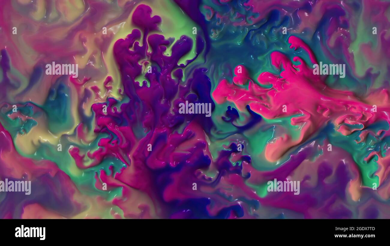 Colorful paint mix with gradient vivid colors Stock Photo - Alamy