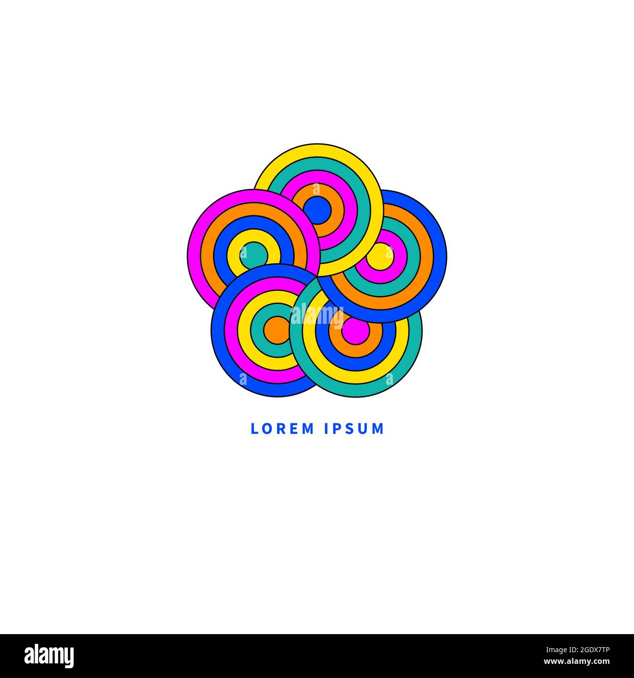 Geometric star design created Stock Vector Images - Alamy