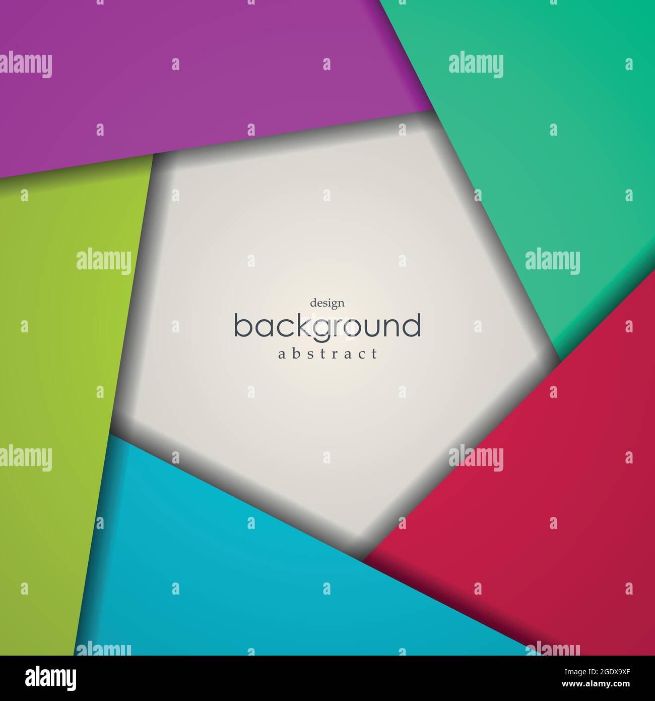 Abstract background of colorful pentagon. Vector illustration Stock ...