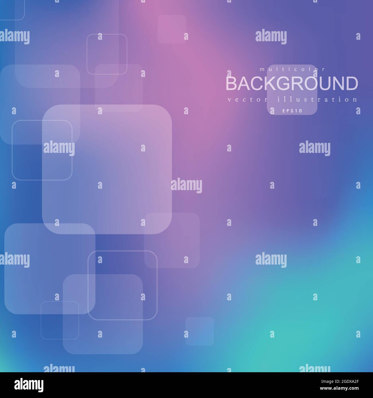 Bright geometric abstract background with square shapes. Vector ...