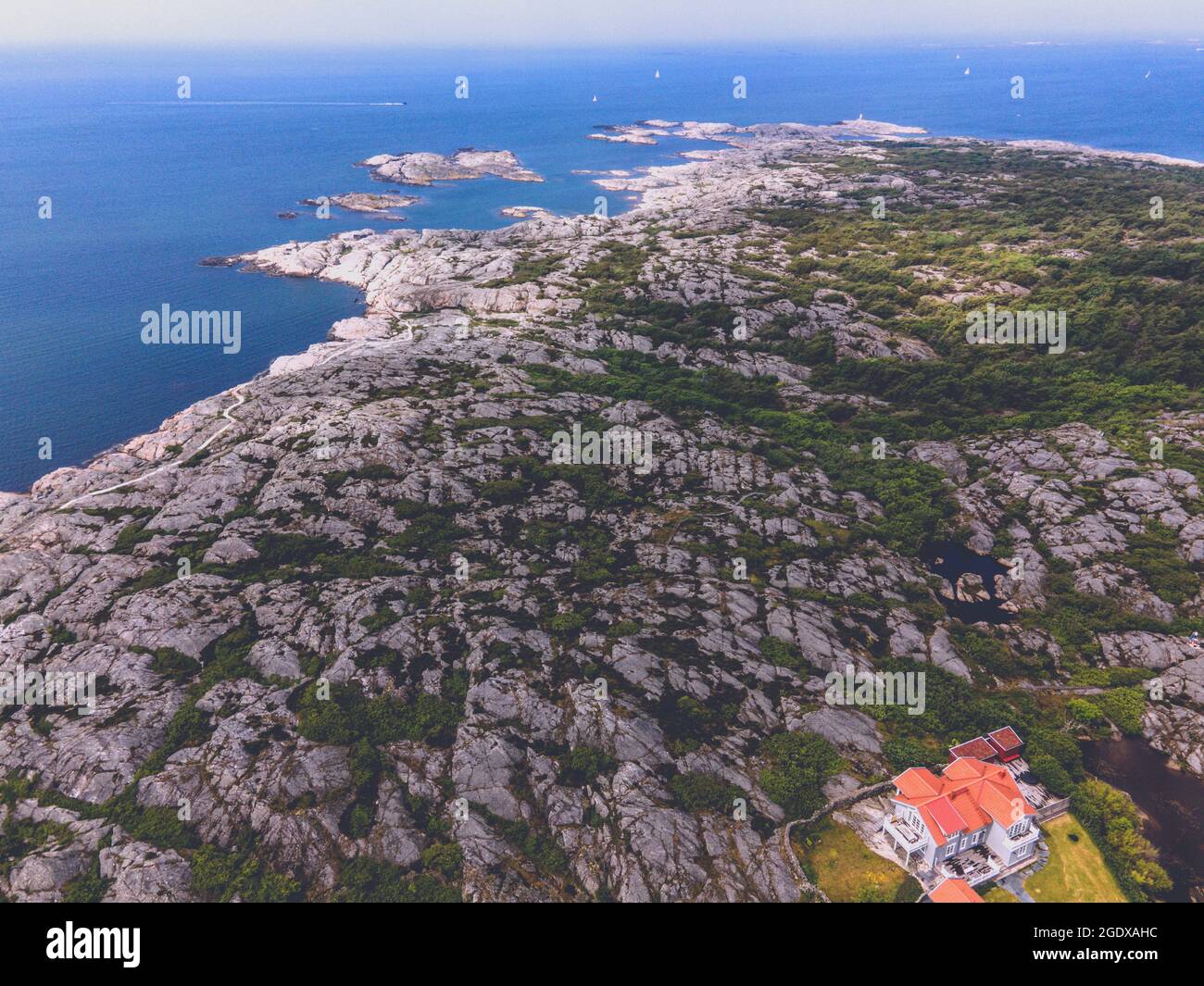 Aerial View of Marstrand, Sweden by Drone Stock Photo - Alamy
