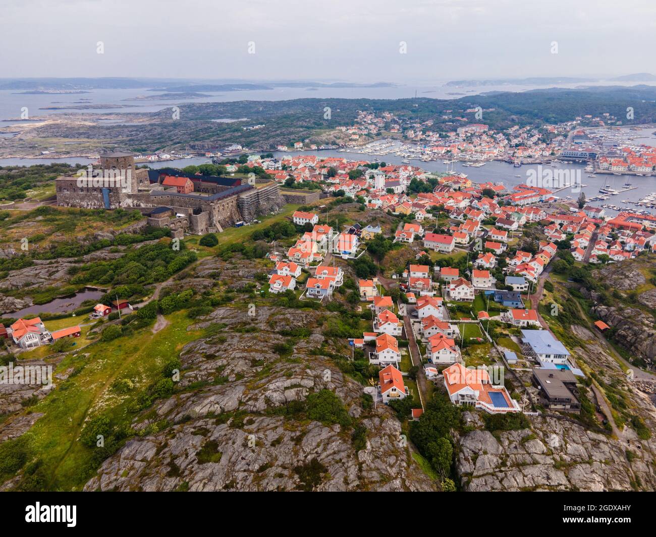Aerial View of Marstrand, Sweden by Drone Stock Photo - Alamy