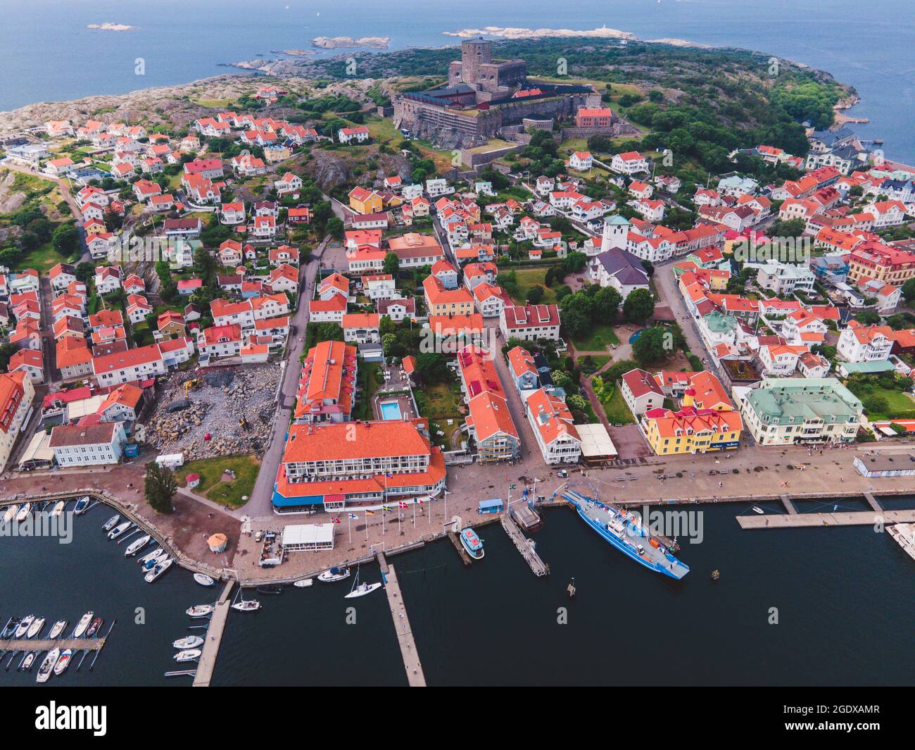 Aerial View of Marstrand, Sweden by Drone Stock Photo - Alamy