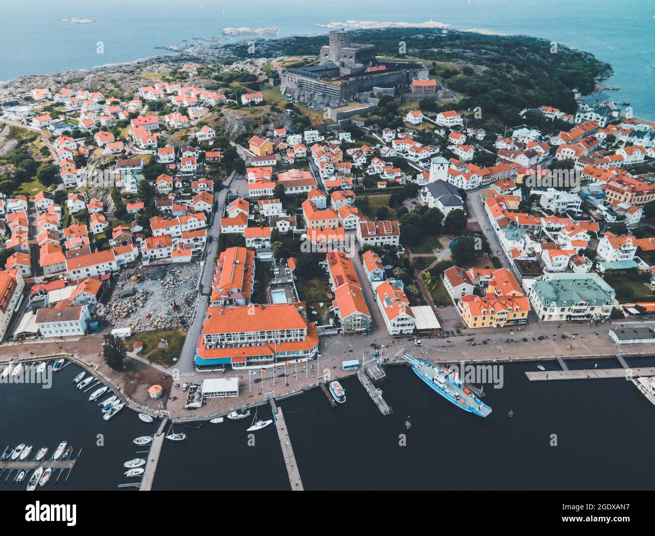 Aerial View of Marstrand, Sweden by Drone Stock Photo - Alamy