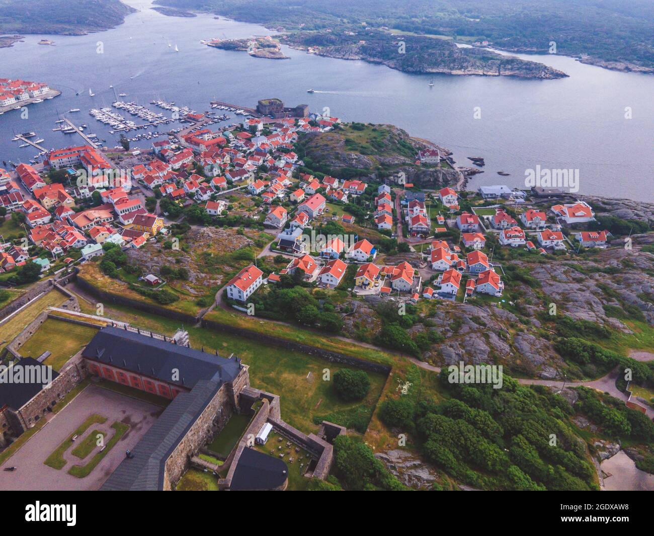 Aerial View of Marstrand, Sweden by Drone Stock Photo - Alamy
