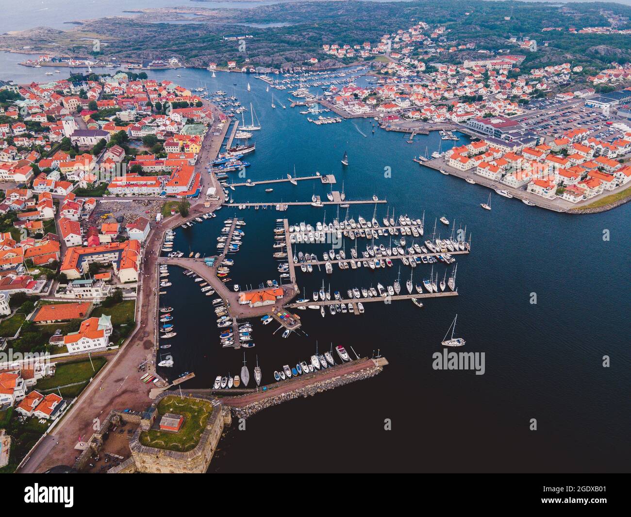 Aerial View of Marstrand, Sweden by Drone Stock Photo - Alamy