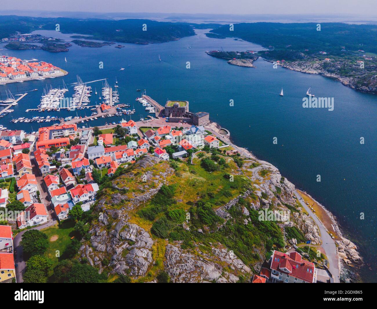 Aerial View of Marstrand, Sweden by Drone Stock Photo - Alamy