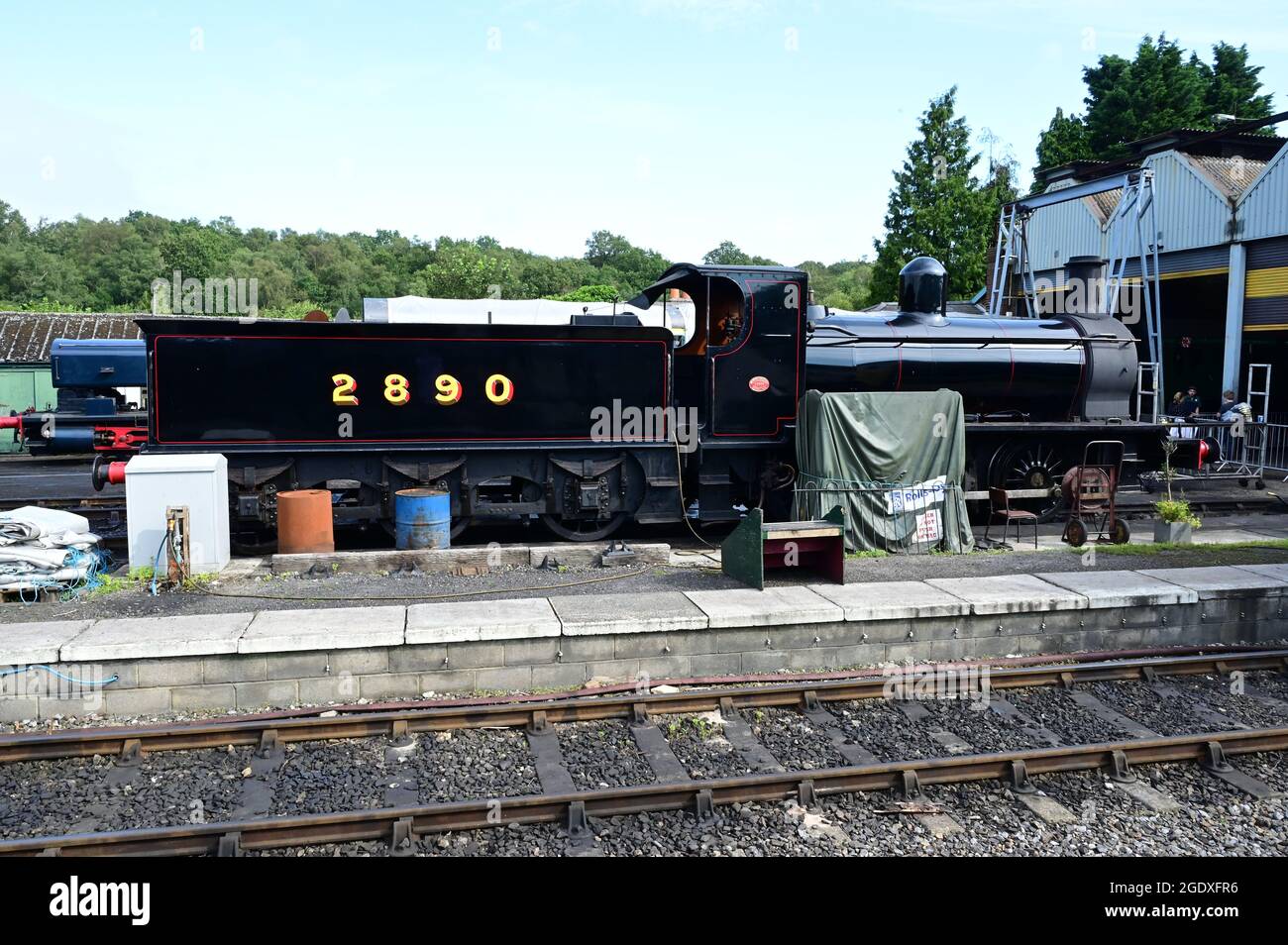 "Douglas" a Hunslet austerity locomotive Stock Photo - Alamy