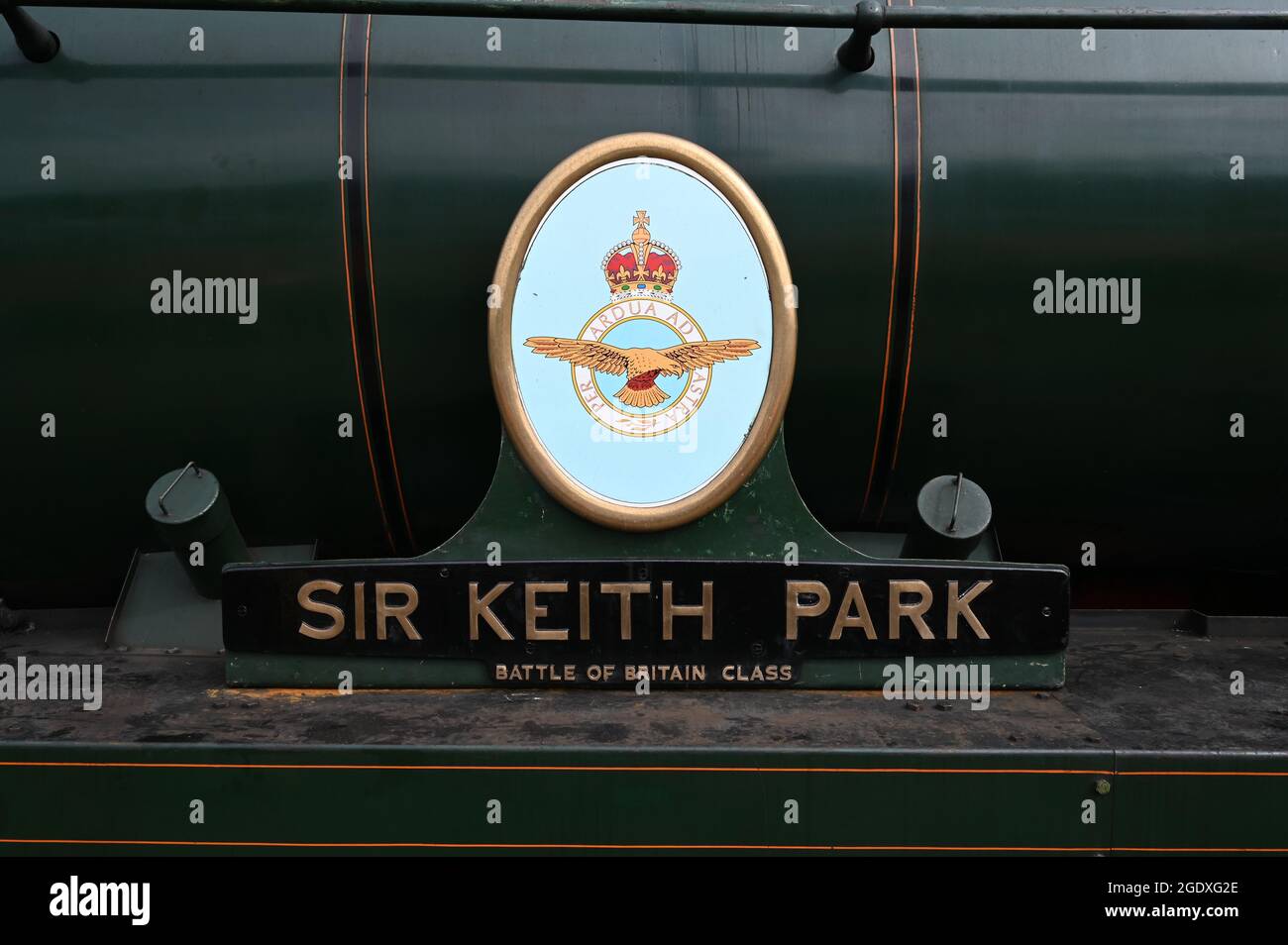 "Sir Keith Park" name plate Stock Photo - Alamy