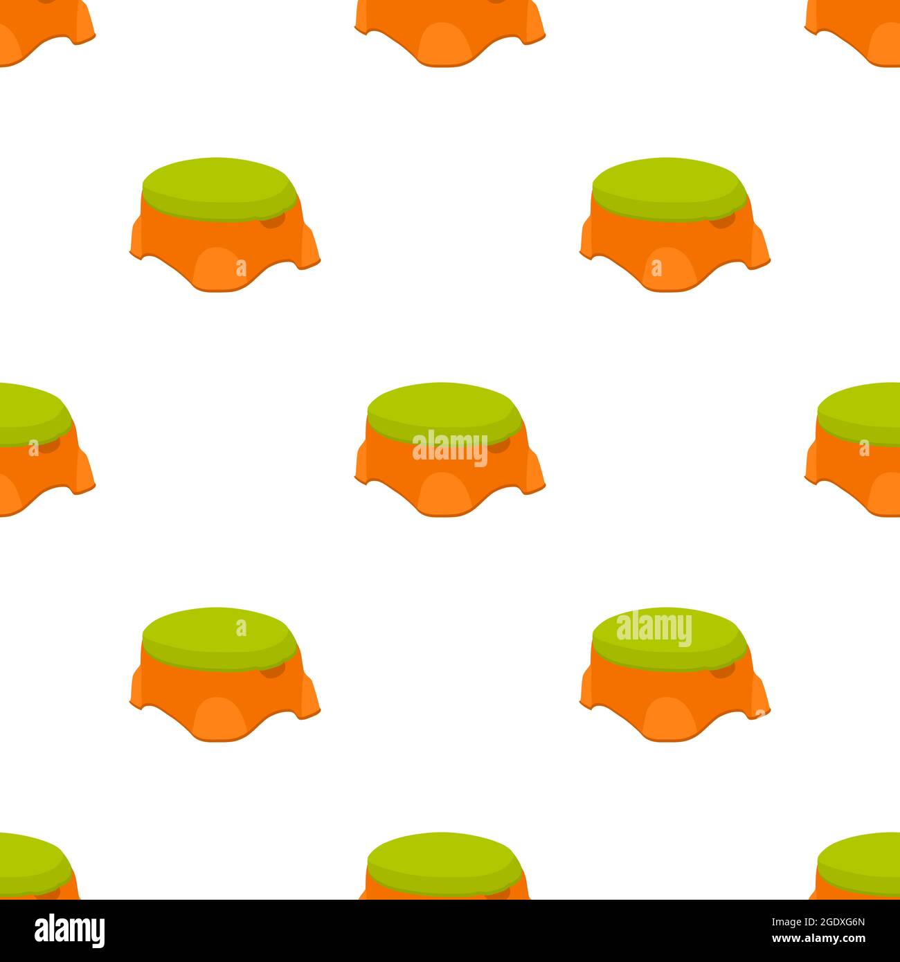 Abstract seamless plastic baby pots with comfortable handle, kid potty ...