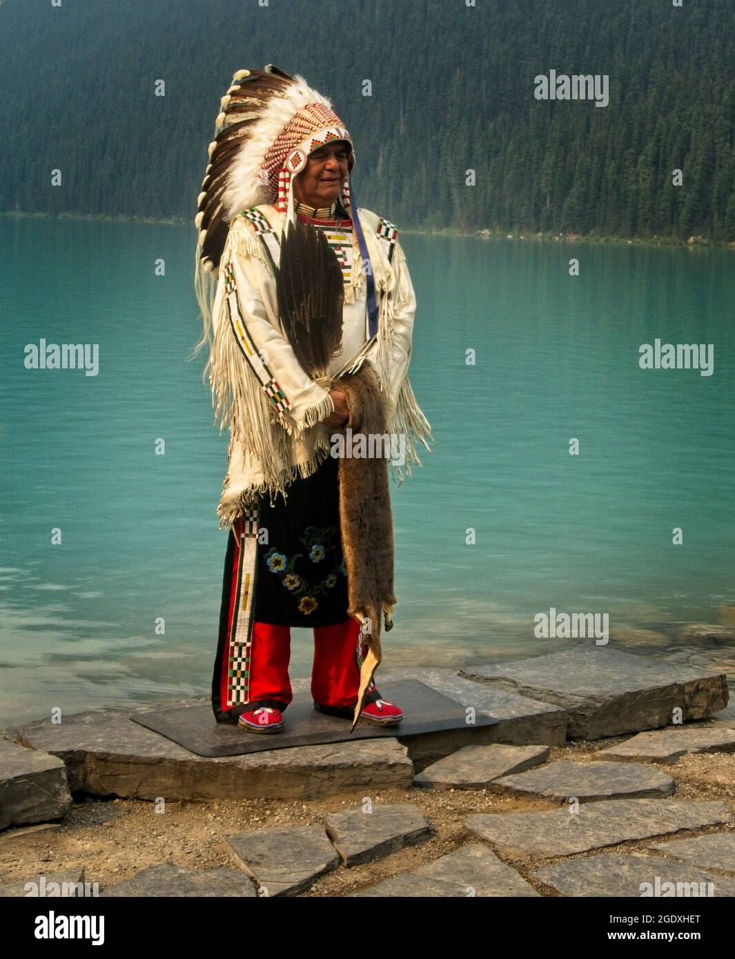 Indigenous Lake Louise Alberta Stock Photo - Alamy