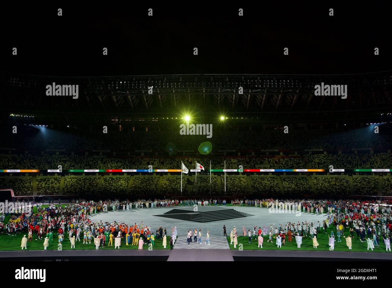 Closing Ceremony of the Tokyo 2020 Olympic Games. Tokyo 2021 Stock ...