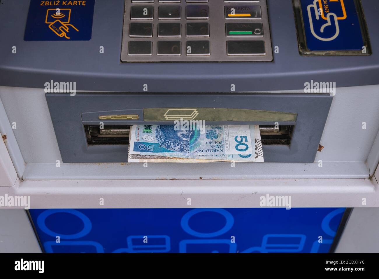 Euronet Worldwide ATM in Warsaw city, Poland Stock Photo - Alamy