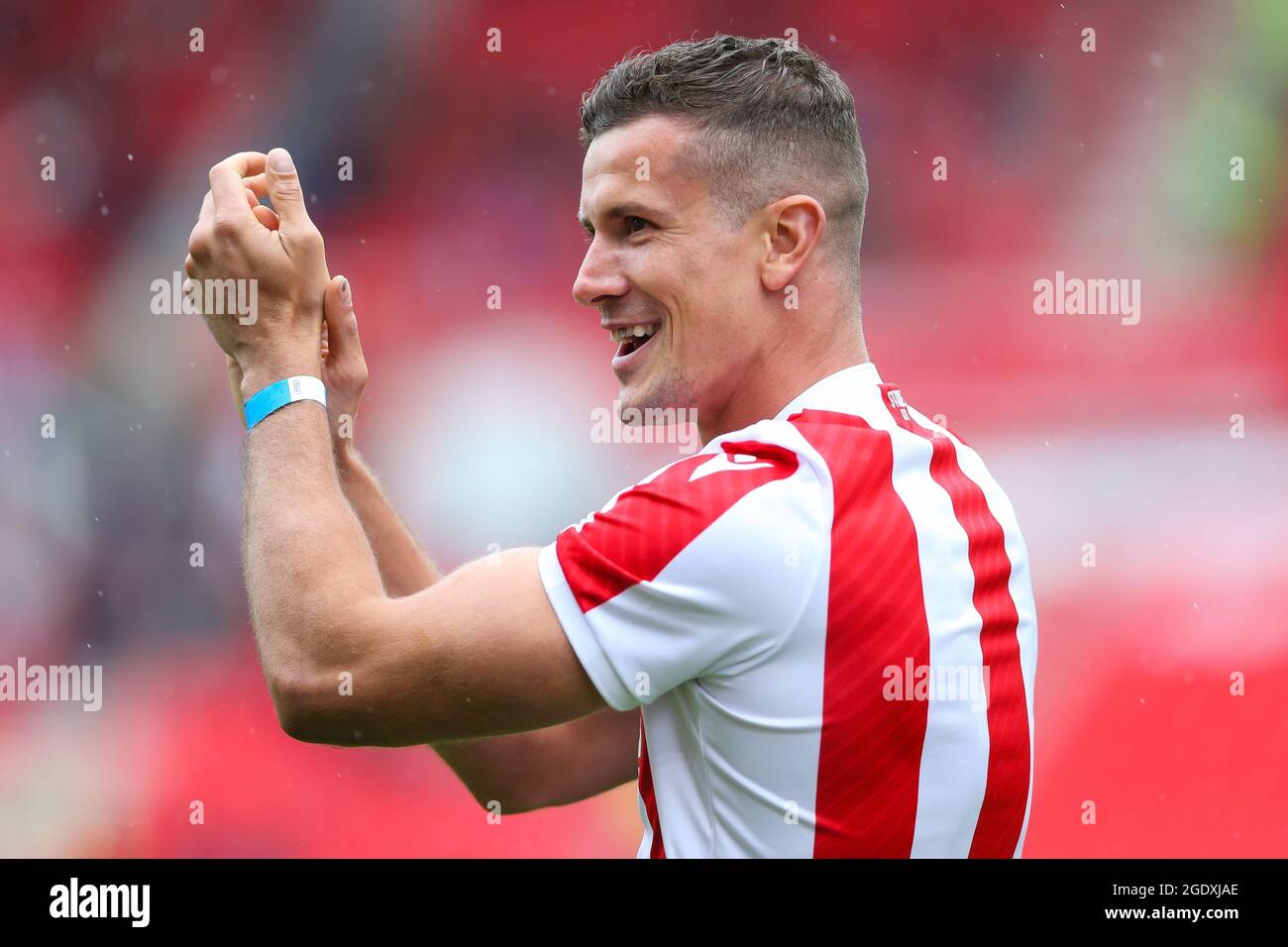 Stoke Boxer Nathan 'The Hitman' Heaney during the Sky Bet Championship ...