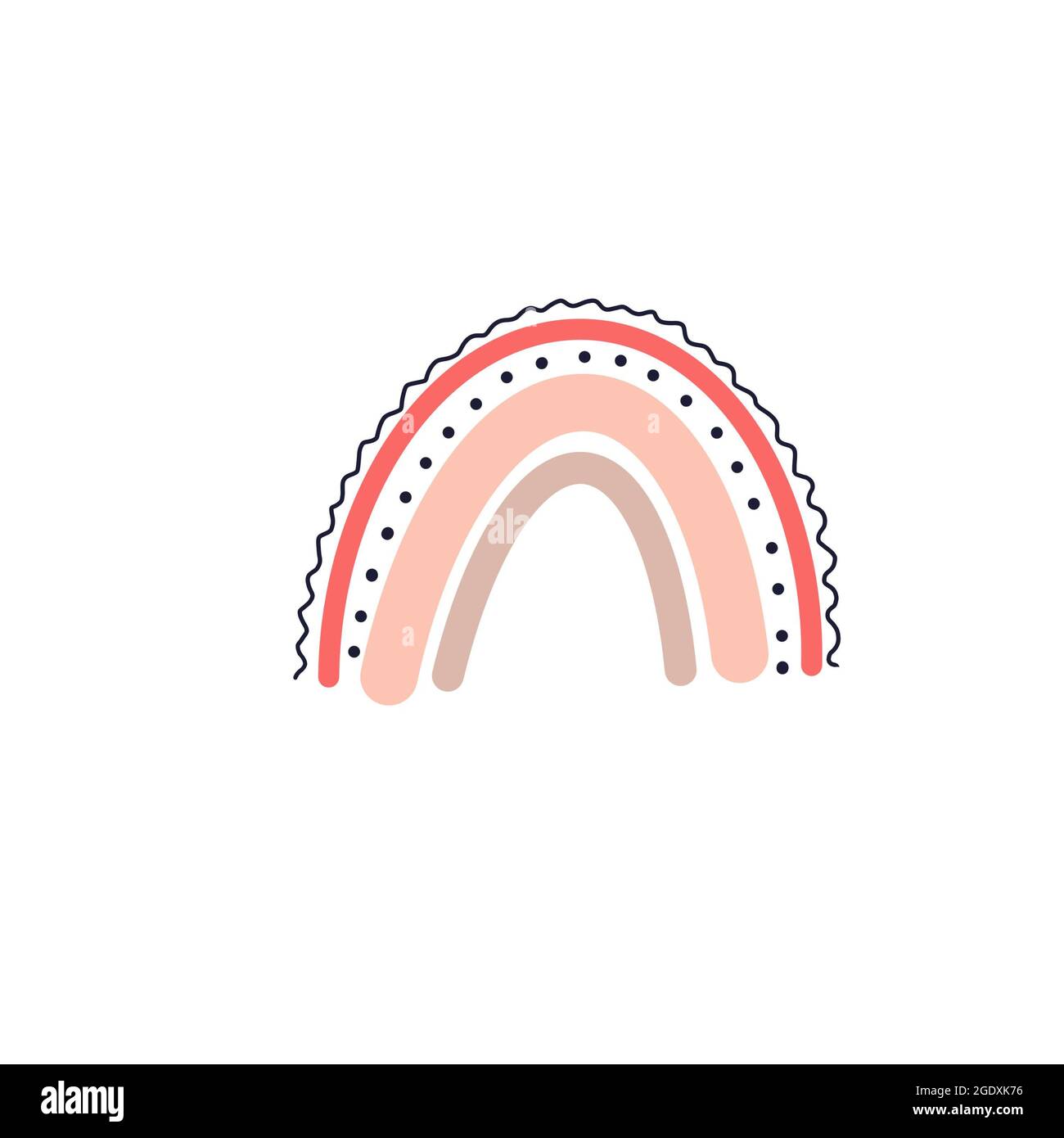 Cute pastel rainbow set Cut Out Stock Images & Pictures - Alamy