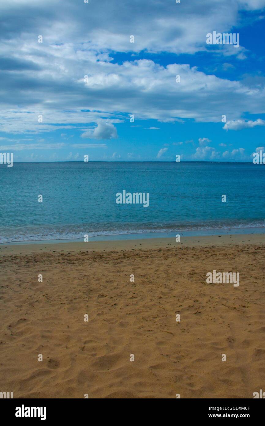 colors of an exotic beach ,sky ,sea , Sand Stock Photo - Alamy