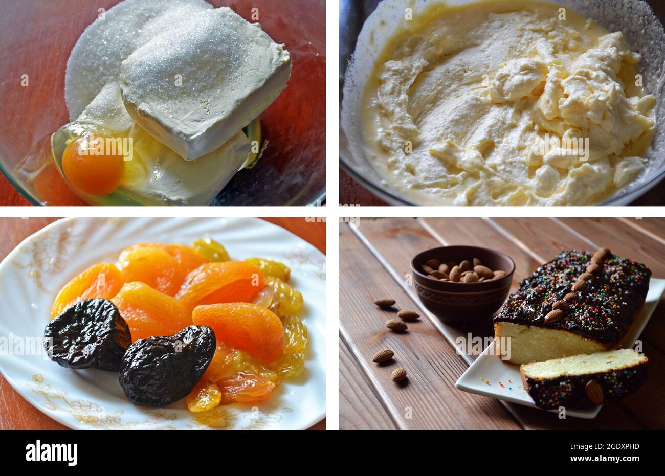 Syrnyk - traditional Ukrainian cheese cake with dried fruits, chocolate ...