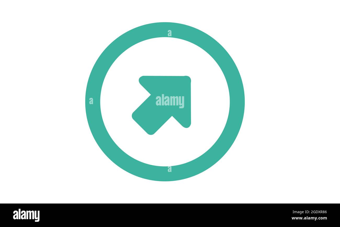 Right up arrow icon vector illustration Stock Vector Image & Art - Alamy
