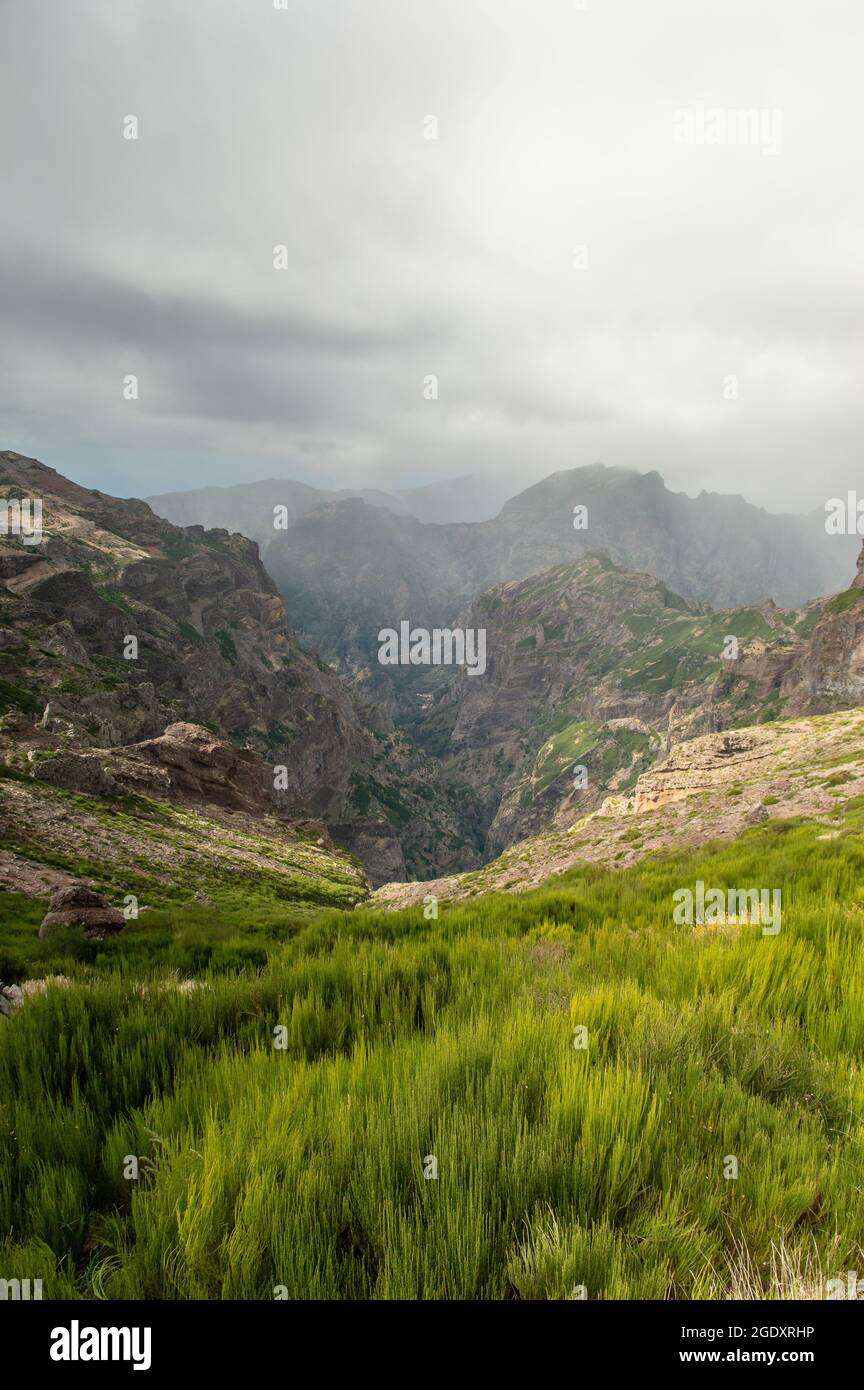 View of Maderia mountains Stock Photo - Alamy