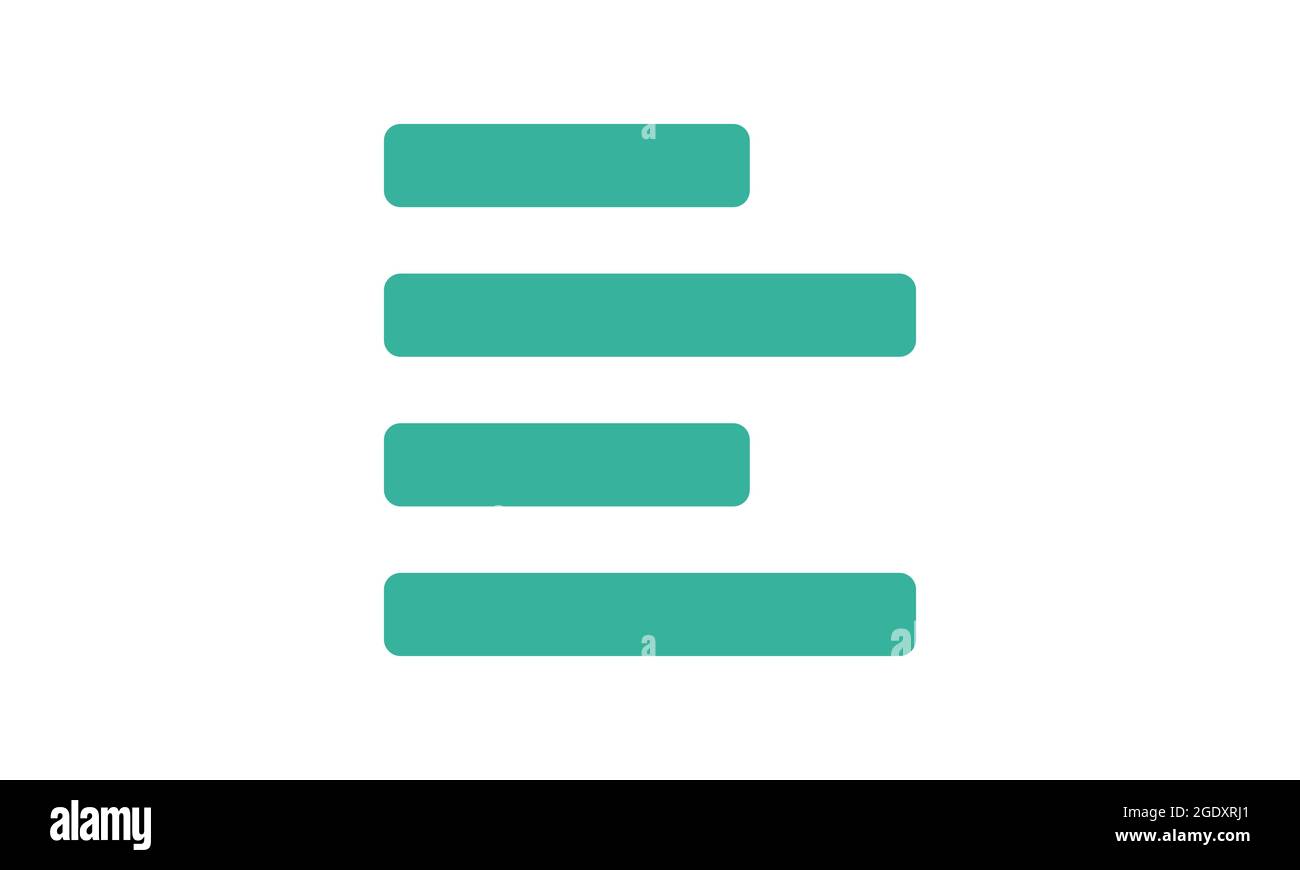 Left alignment icon. Left alignment icon isolated on white background ...