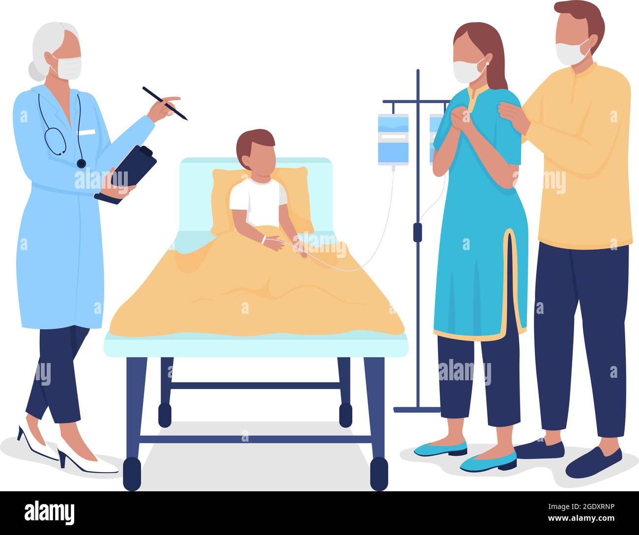 Worried Parents Cartoon