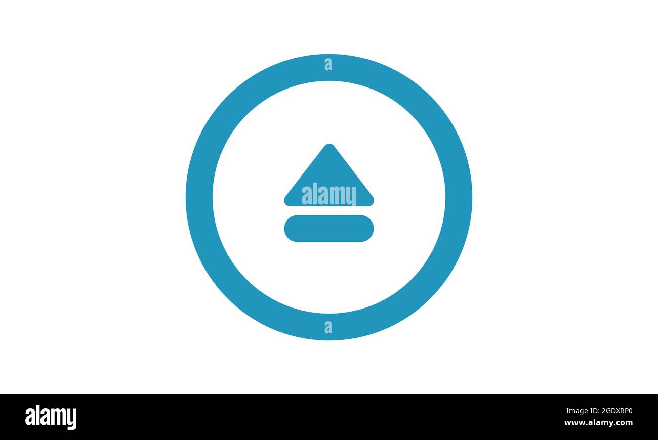 Eject Icon Vector Illustration Design, Flat Eject Icon - Vector Stock ...