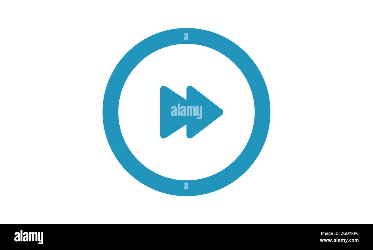 Fast forward icon. Fast forward symbol design from Web navigation collection. Simple element ...