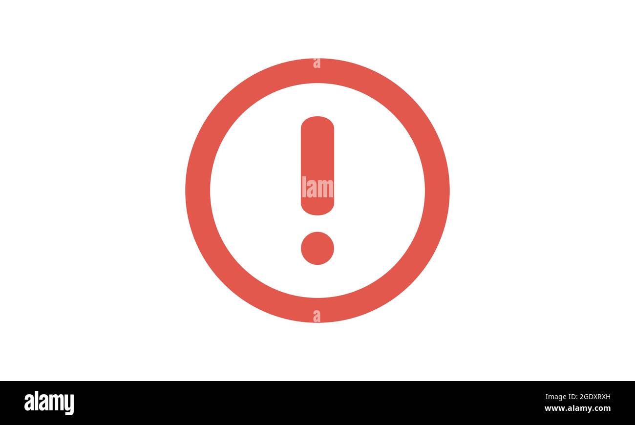 Exclamation mark icon. Exclamation mark symbol. vector illustration ...