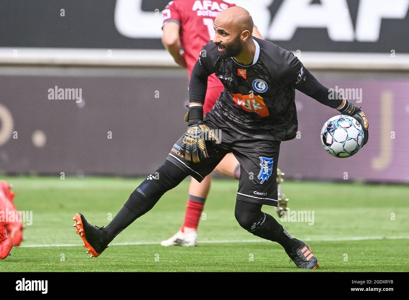 Gent's goalkeeper Sinan Bolat pictured in action during a soccer match ...