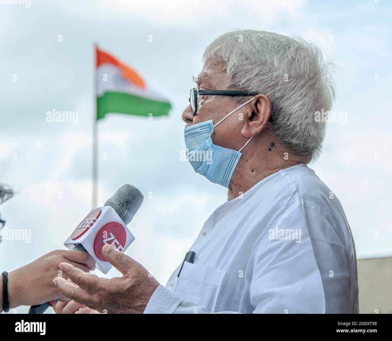 Indian National Flag hoisting program for the first time in party ...