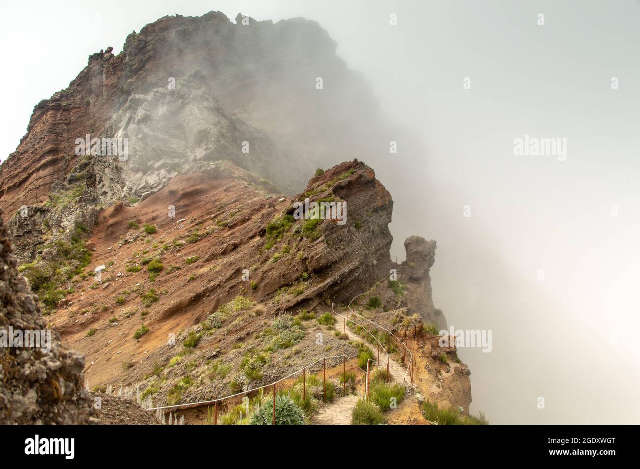 Landscape of mountains in Madera island Stock Photo - Alamy