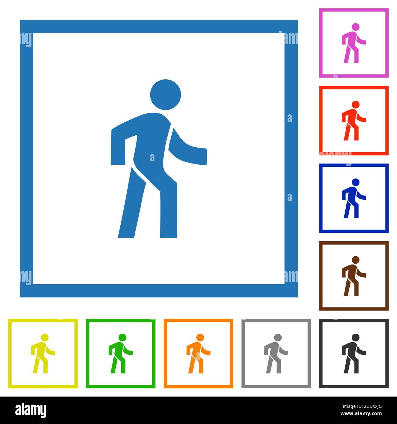 Walking right path Stock Vector Images - Alamy