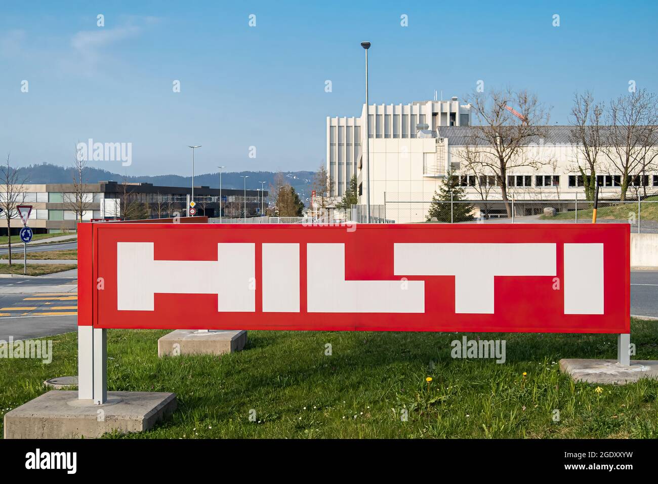SCHAAN, LIECHTENSTEIN - MARCH 28, 2020: Hilti AG is a Liechtenstein ...