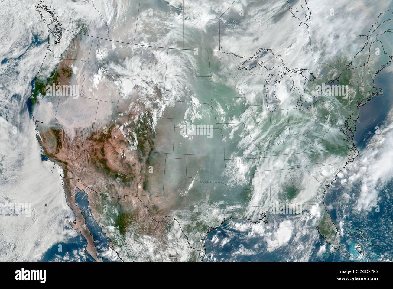 The enormous blanket of smoke from the Dixie Fire and dozens of others ...