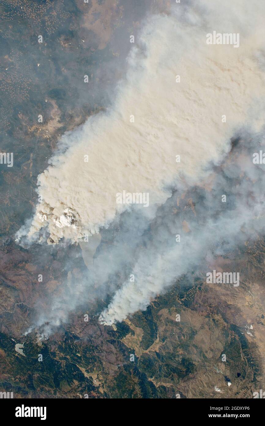 This image, taken on August 4, 2021, by an astronaut on the ...
