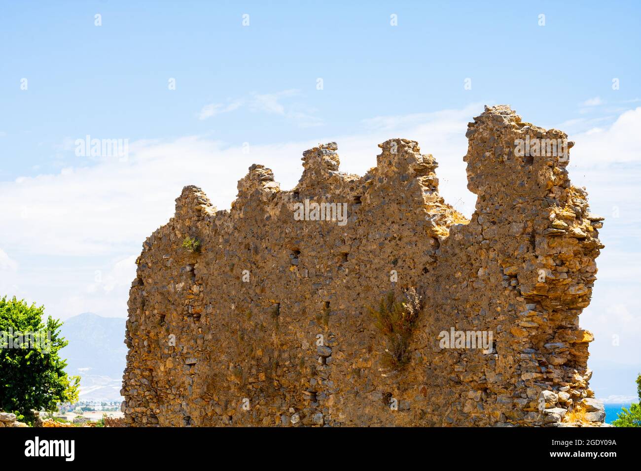 Ruins of Anemurium Ancient City or archaeological Site in Anamur Mersin ...