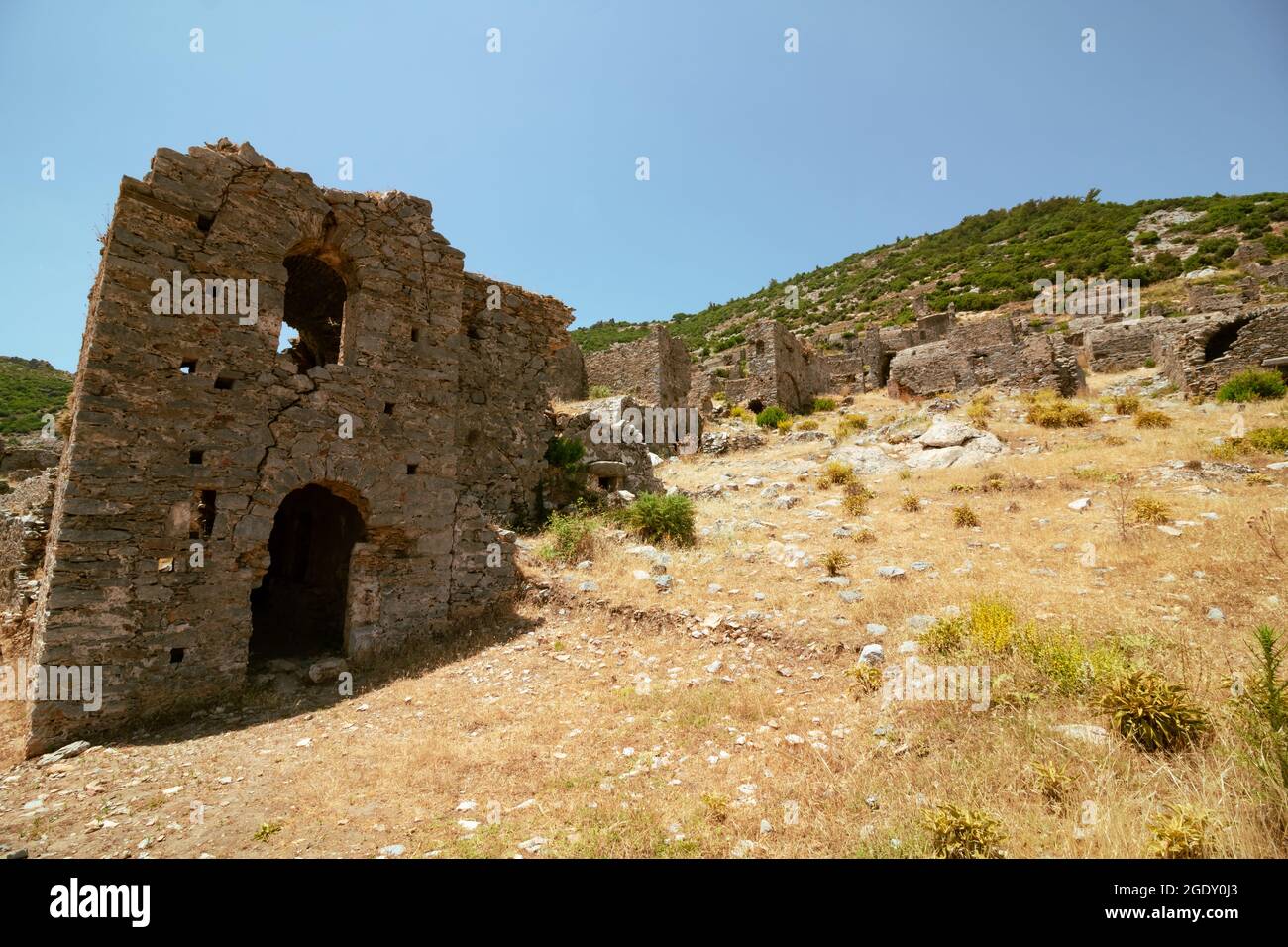 Ruins of Anemurium Ancient City or archaeological Site in Anamur Mersin ...