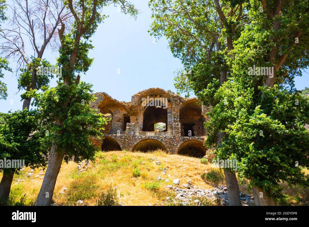 Ruins of Anemurium Ancient City or archaeological Site in Anamur Mersin ...