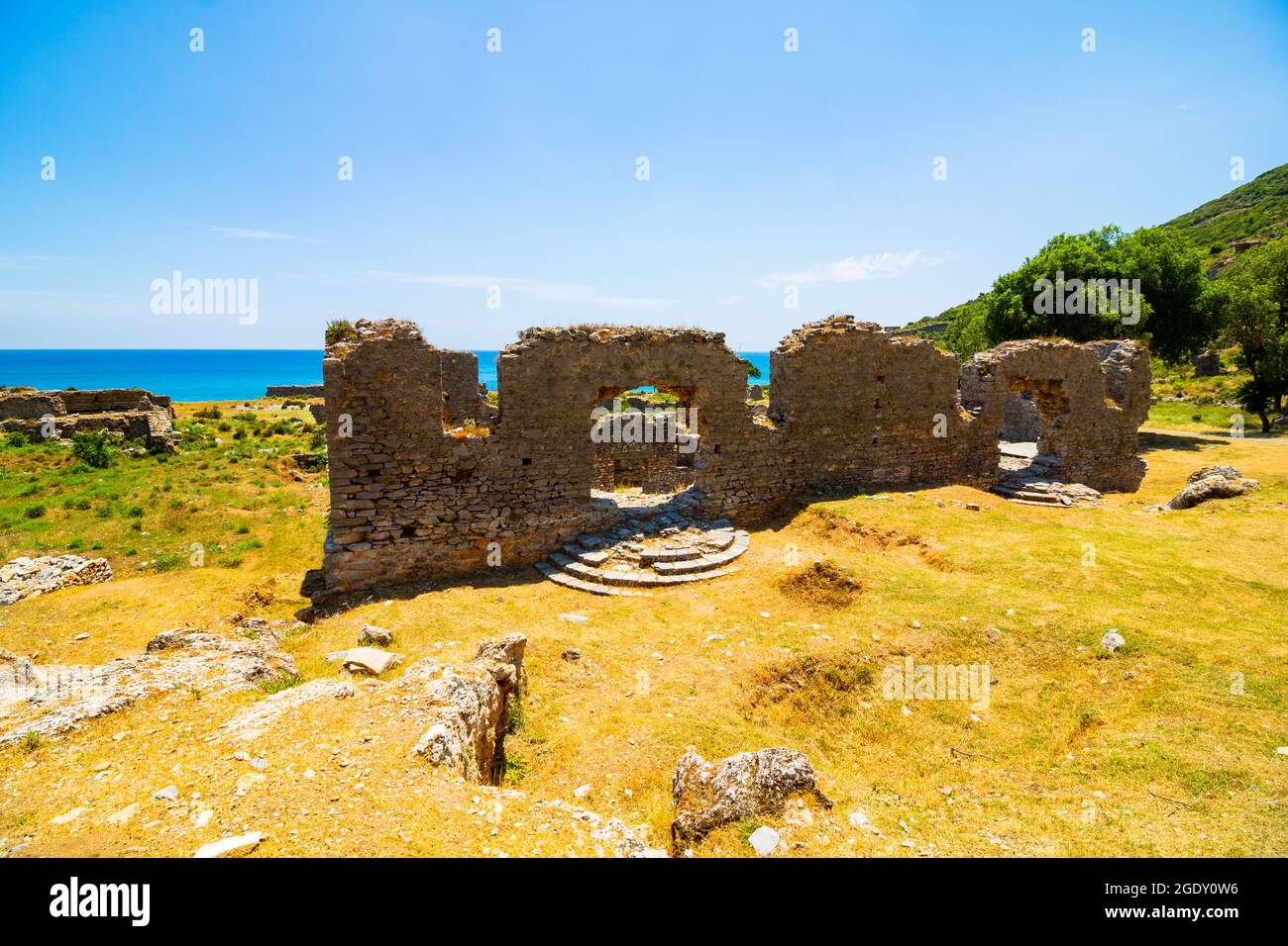 Ruins of Anemurium Ancient City or archaeological Site in Anamur Mersin ...