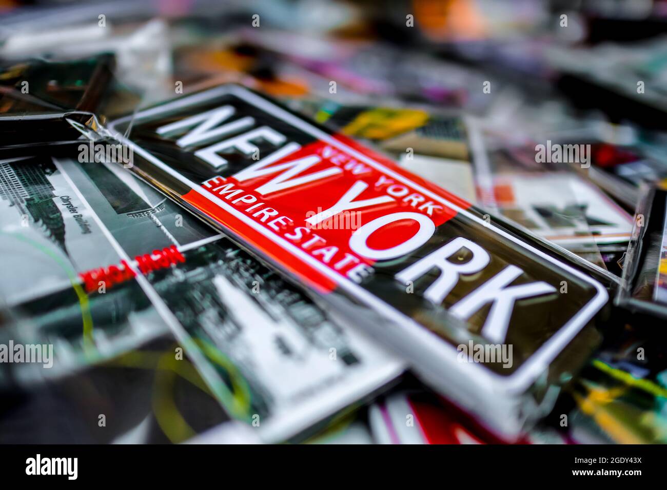 The New York metal sign Stock Photo - Alamy