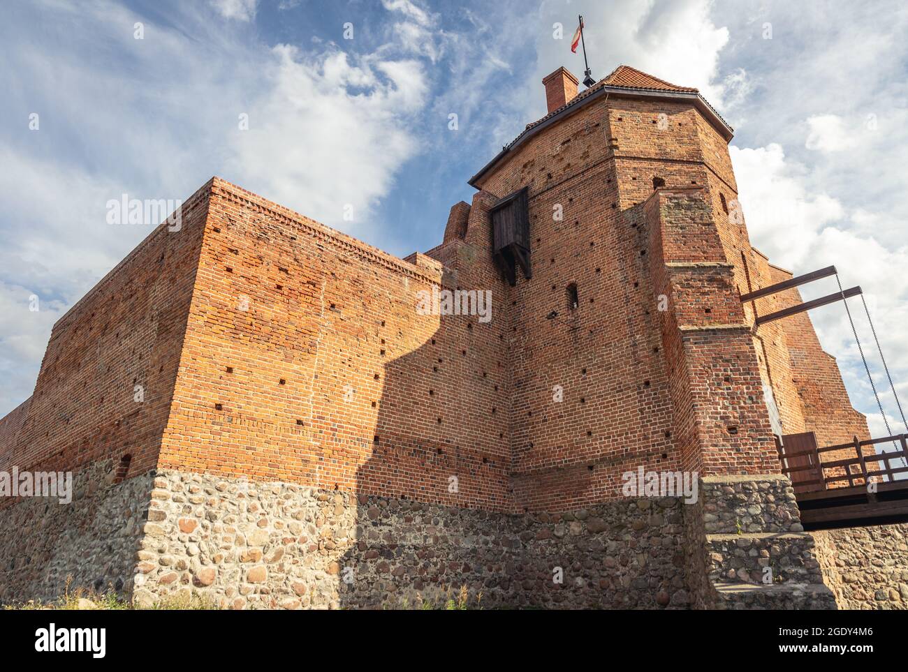 Gothic ducal castle from 15th century in Liw village, Masovian ...