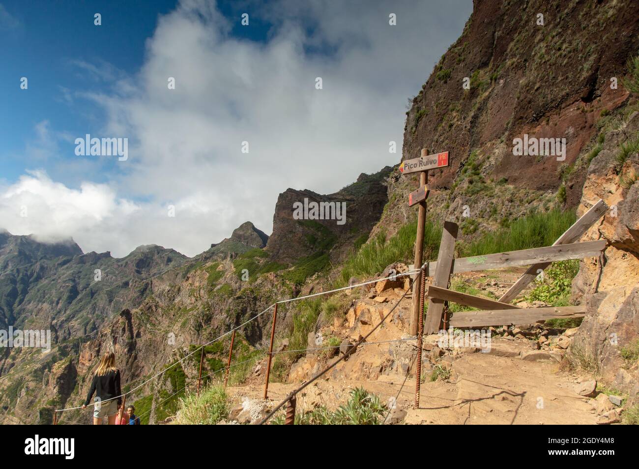 Landscape of mountains in Madera island Stock Photo - Alamy