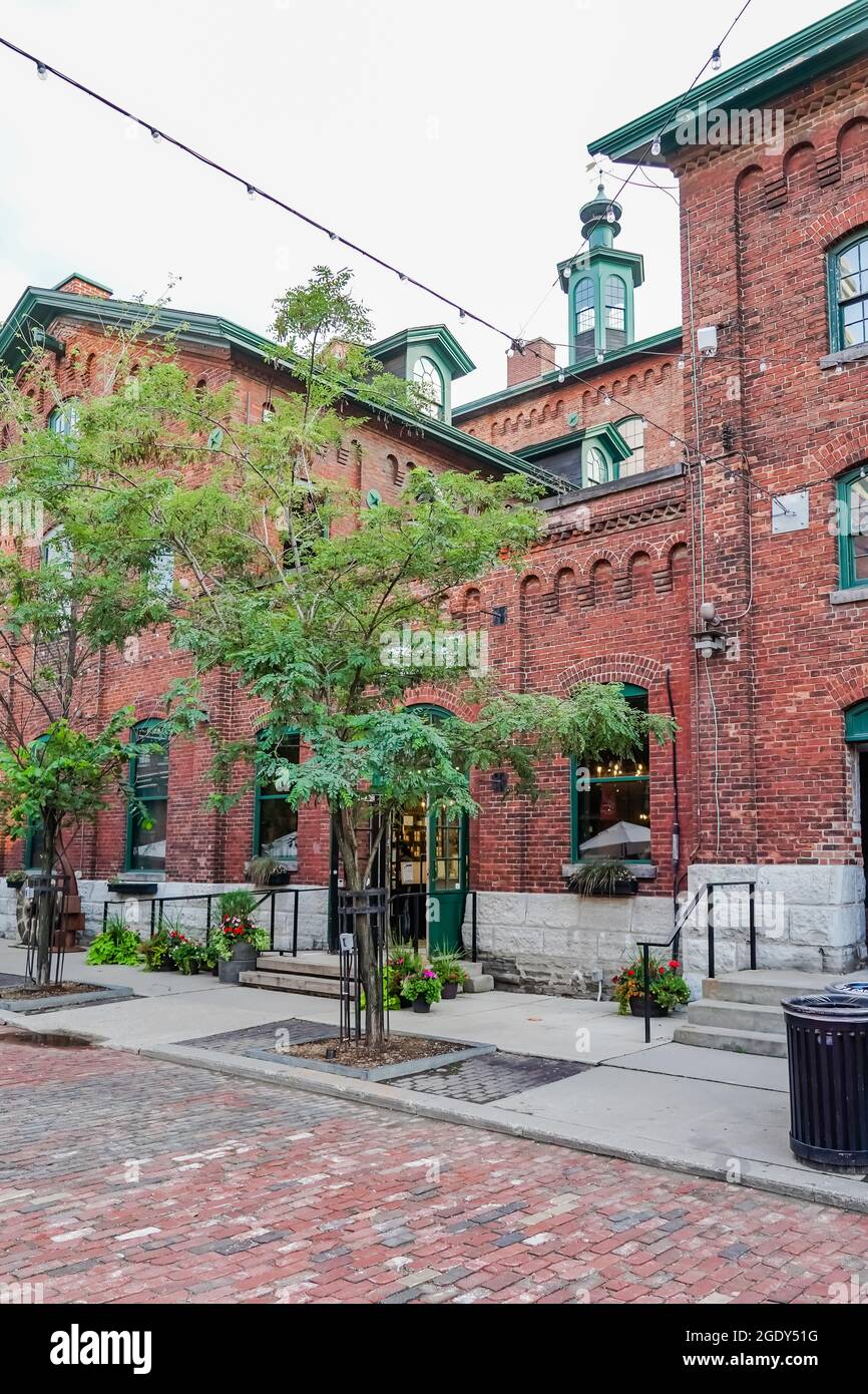 toronto distillery district red brick biulding victorian style Stock ...