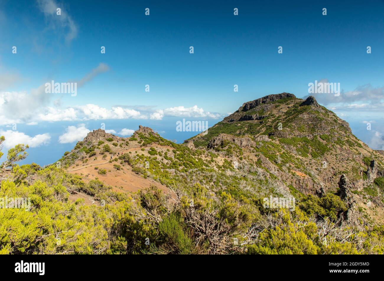 Landscape of mountains in Madera island Stock Photo - Alamy