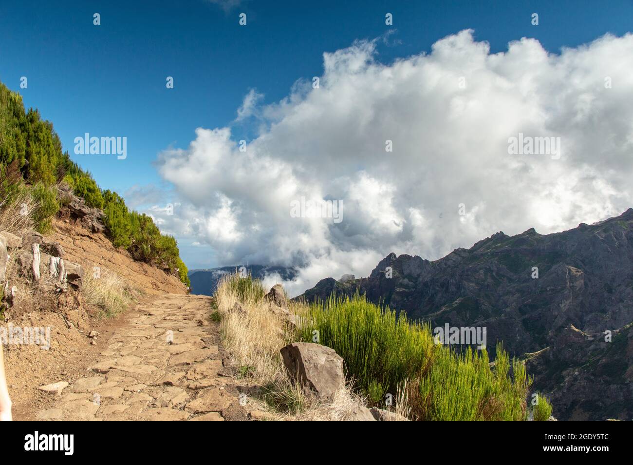Landscape of mountains in Madera island Stock Photo - Alamy
