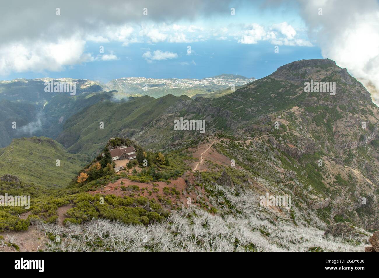 Landscape of mountains in Madera island Stock Photo - Alamy