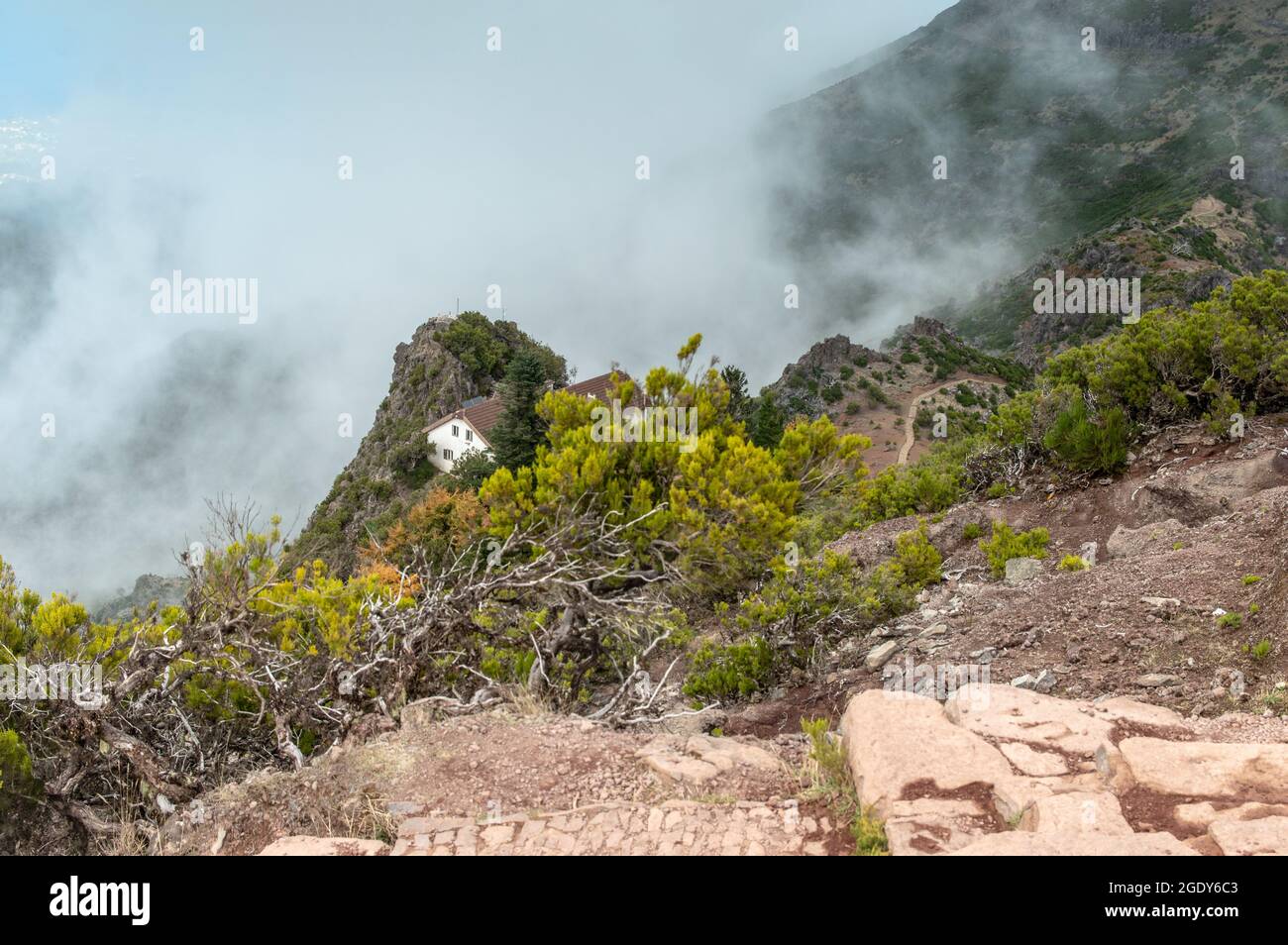 Landscape of mountains in Madera island Stock Photo - Alamy