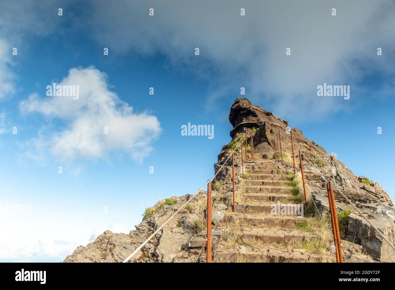 Landscape of mountains in Madera island Stock Photo - Alamy