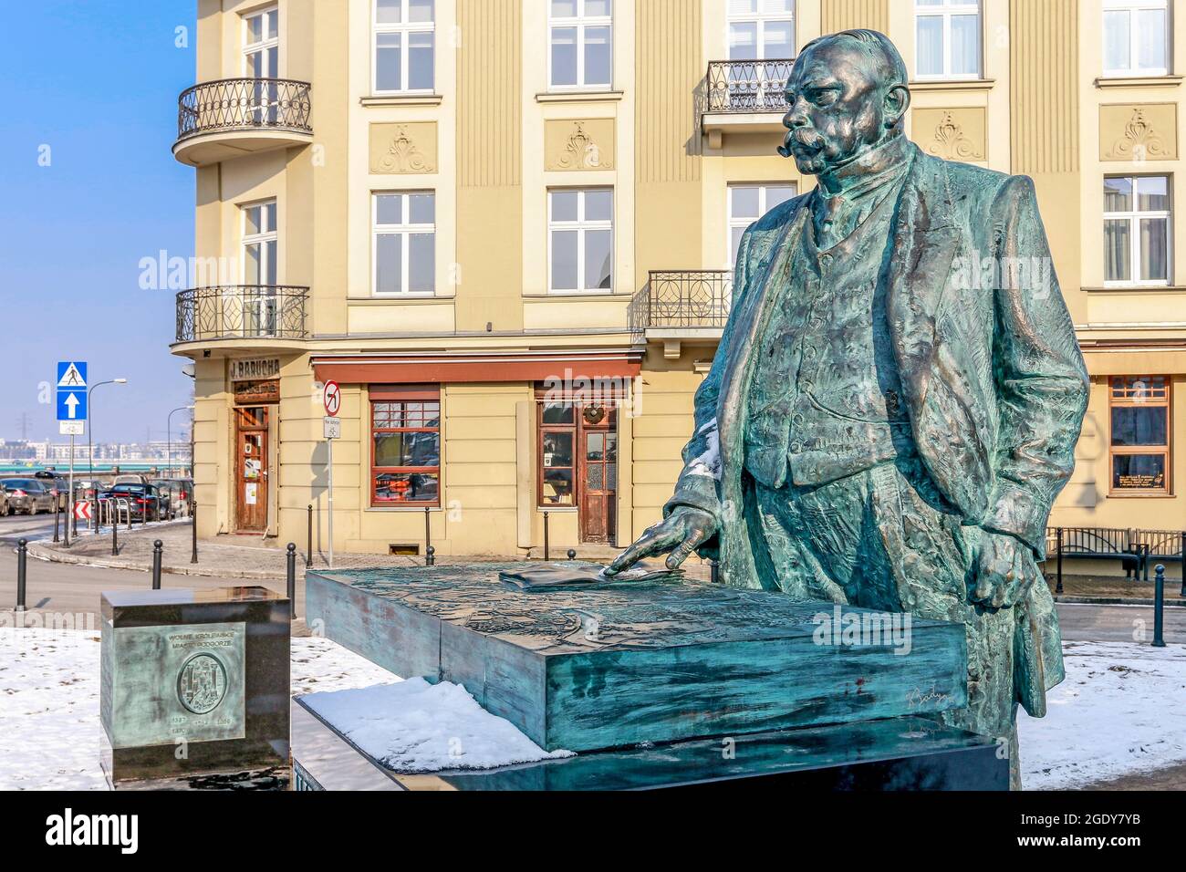 The monument of Juliusz Franciszek Leo, a Polish politician and ...